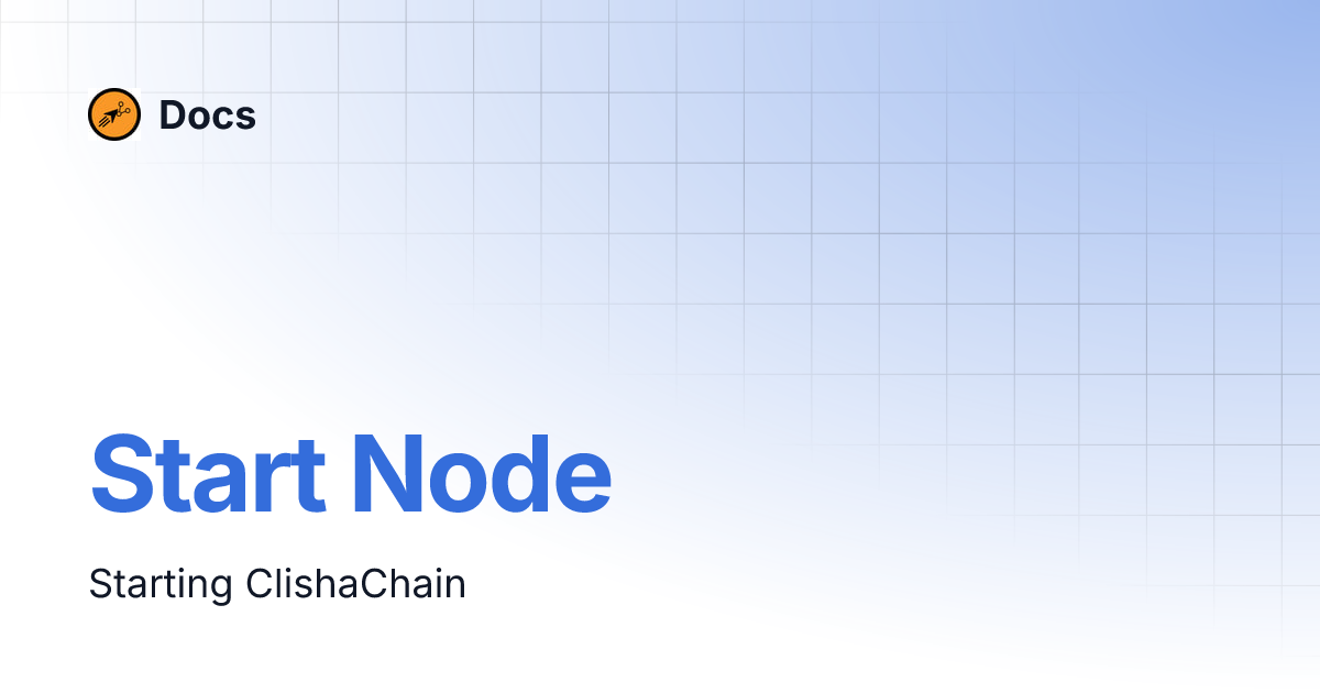 Start Node | Docs